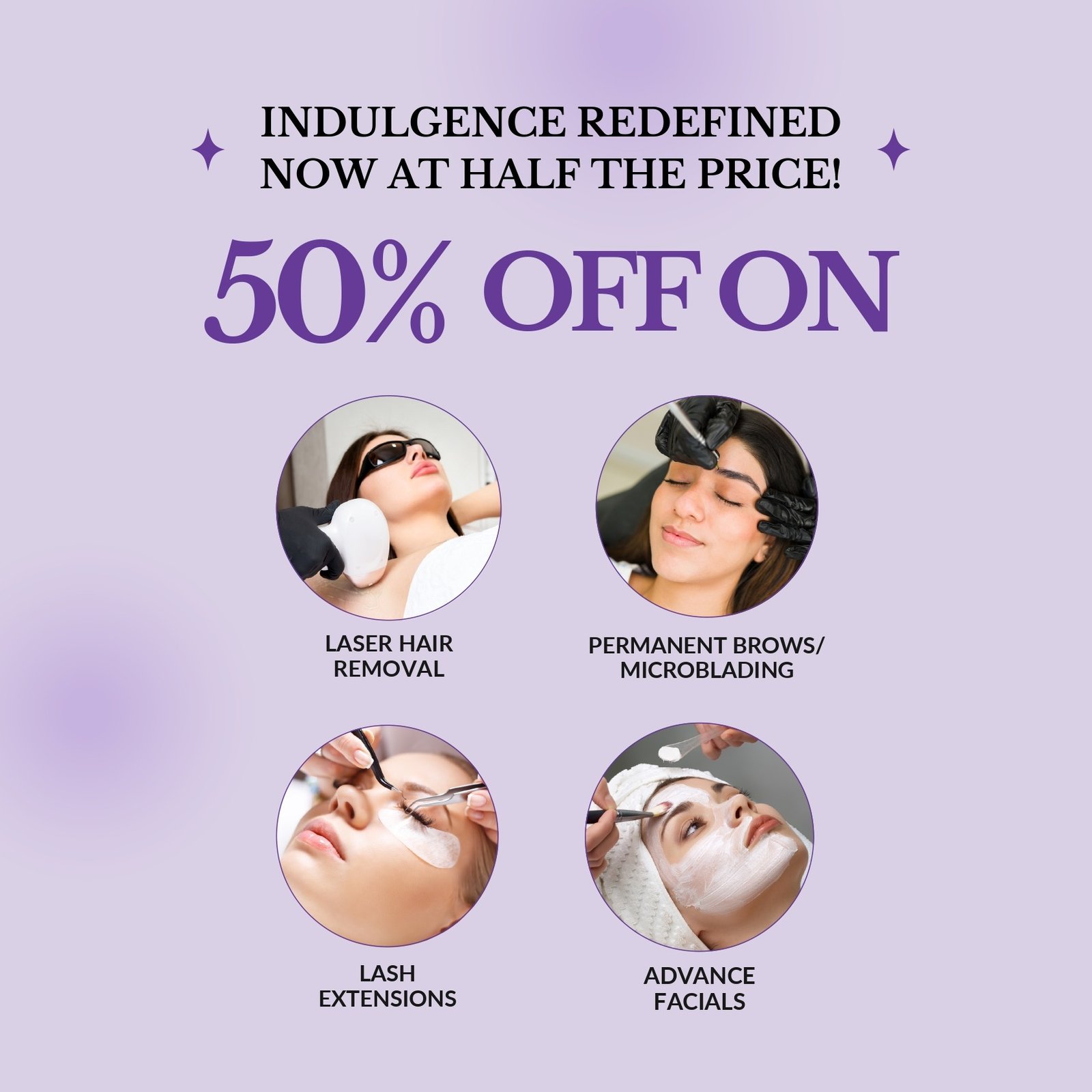 Laser Hair Removal | Facial | Lashes | Body | Hair Wash & Blowout